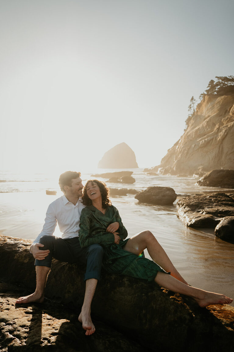 Cape Kiwanda Engagement Rooted in Love + Coastal Beauty ...