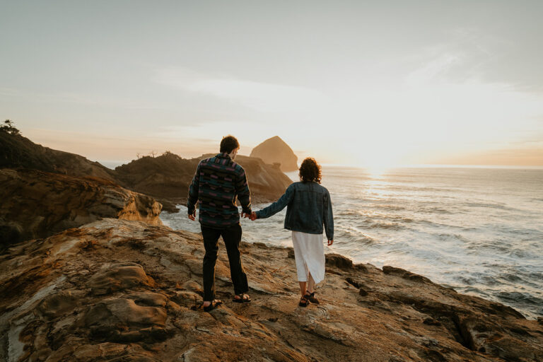 Cape Kiwanda Engagement Rooted in Love + Coastal Beauty ...